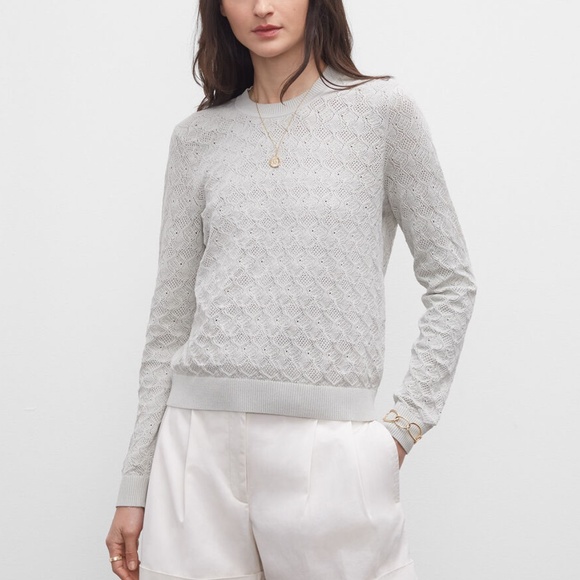 Club Monaco | Sweaters | Pointelle Stitch Crew Sweater New With Tags ...